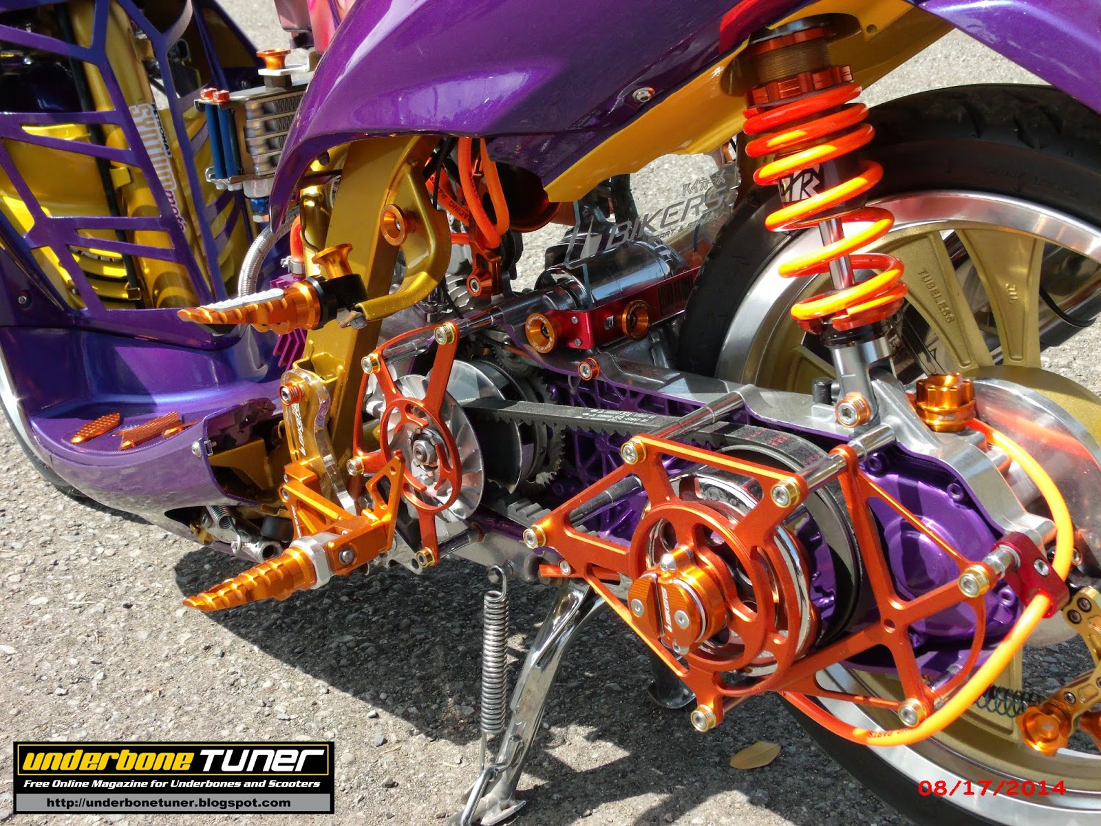 underbone tuner: US1 Scooter Club: Modified Yamaha MIO Amore