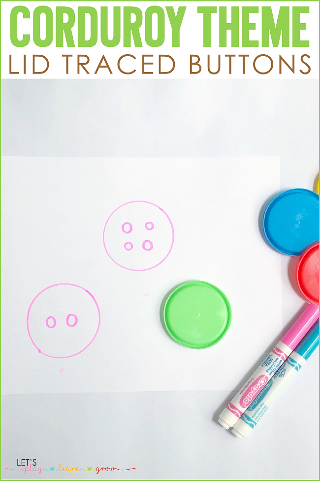 Corduroy Shape and Color Activities for Preschool | Lets Play.Learn.Grow