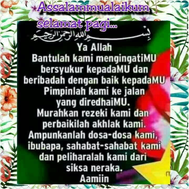 Blog Zarida: Doa pagi Selasa