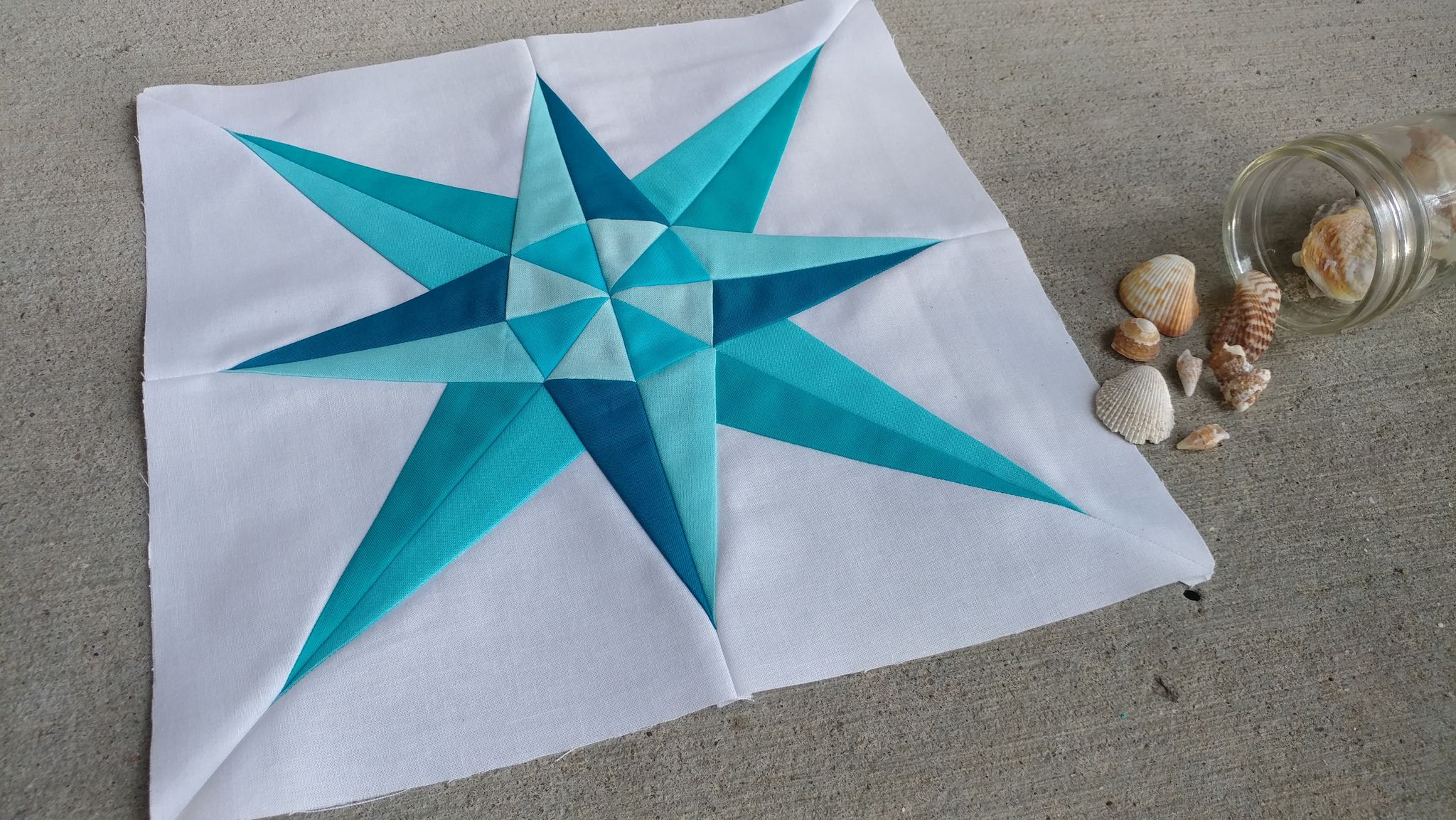 Slice of Pi Quilts: QAL By the Sea - Block 8