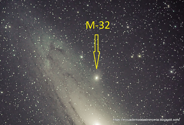 Mi cuaderno de Astronomia : Messier 32 - Galaxia Le Gentil