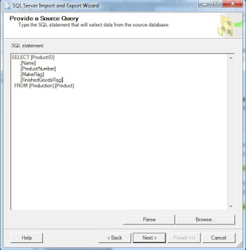 Microsoft Business Intelligence: Importing SQL server table data to the ...