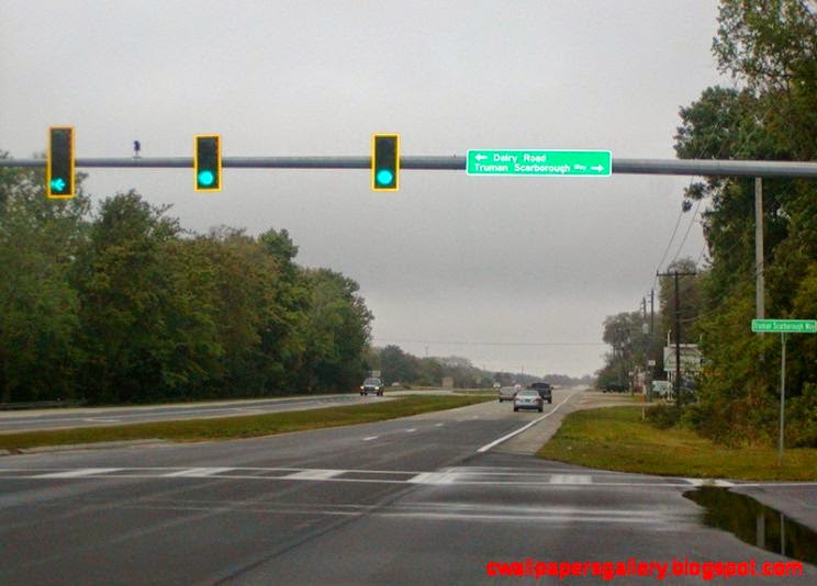 Road Intersection Traffic Lights | Wallpapers Gallery