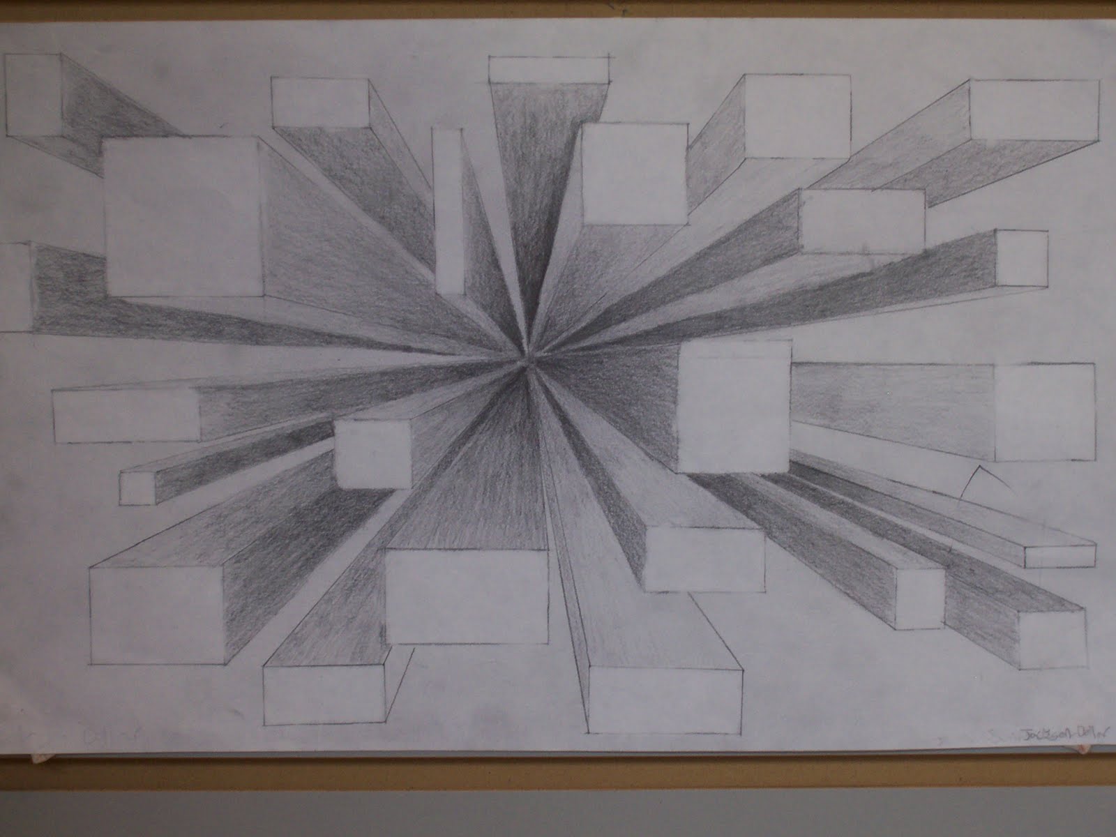 Irvington Community Middle School Art: Receding Boxes-7th One-Point ...