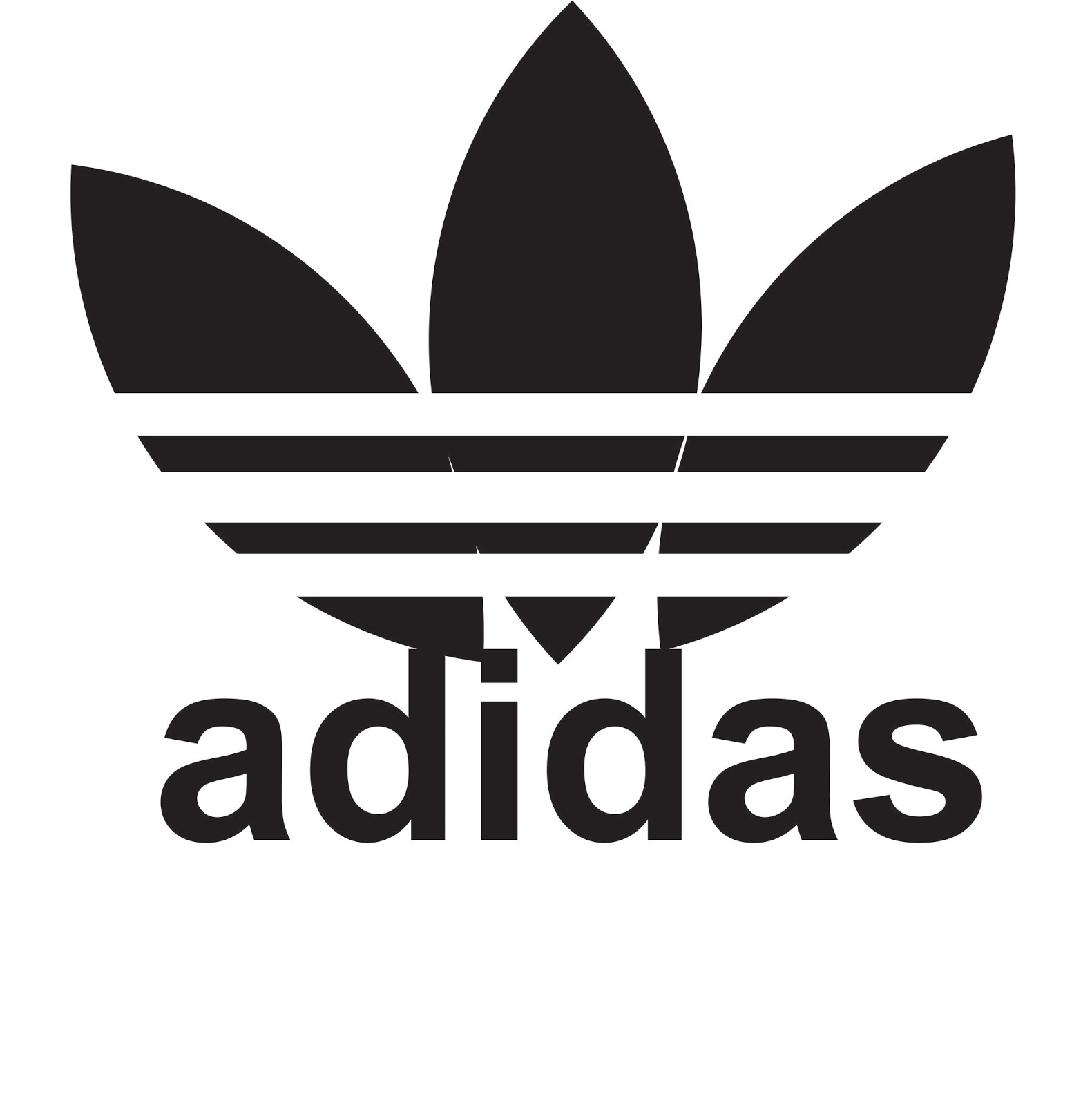 Practicas de Corel: logo de adidas