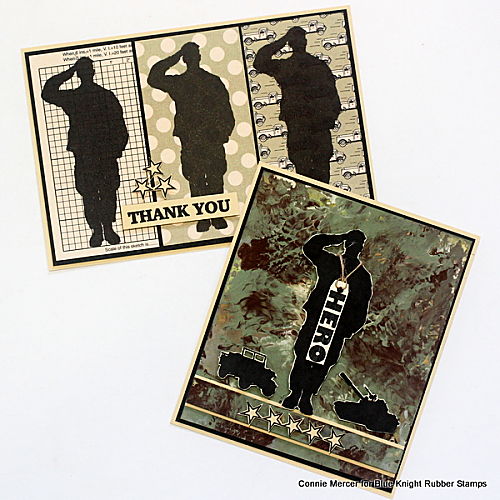 crafty goodies: Saluting Soldier by Blue Knight Rubber Stamps~