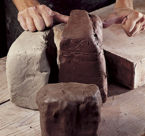 Preparing the Clay for throwing