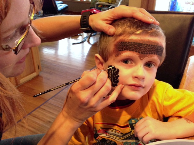 Monster Jam Tire Track Face Painting – Paintertainment