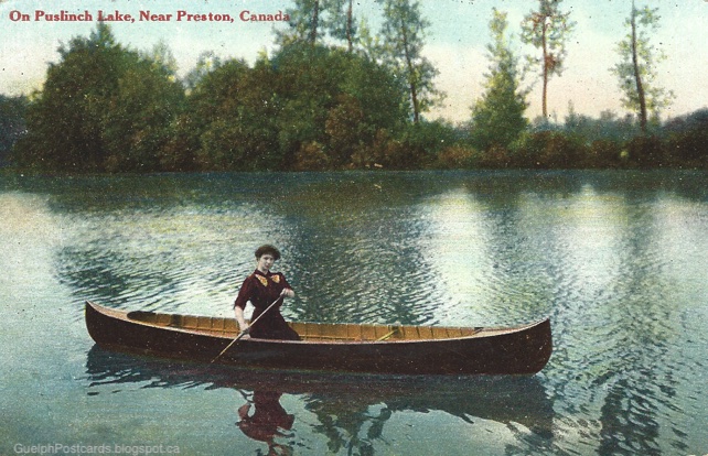 Guelph in postcards: Puslinch Lake, Guelph's first resort