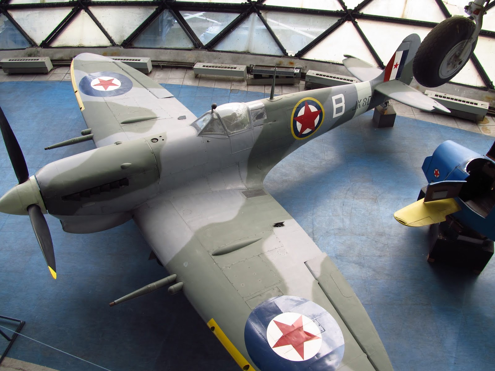 Russian, Kazakh, Latvian, and Serbian aviation museums: Spitfire