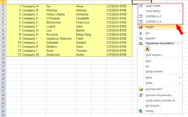 Excel Customizing Right-Click(Context) Menu | New Ideas For Computer ...