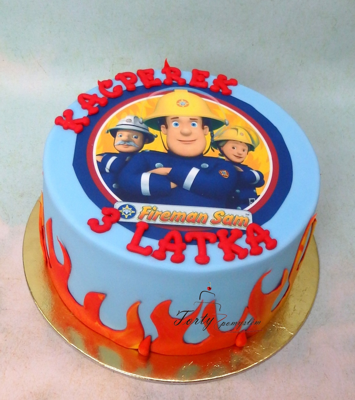 TORTY Z POMYSŁEM Kraków: Tort z wydrukiem Strażak Sam