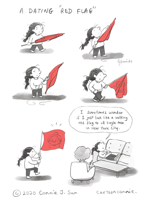 cartoonconnie comics blog: A Dating Red Flag