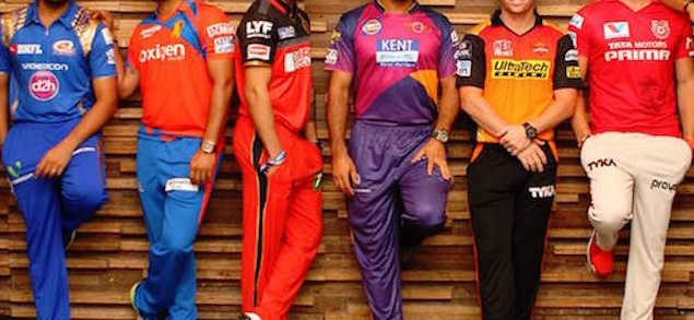 All IPL 2017 Team Jerseys (Released) ~ H2B2 Sports