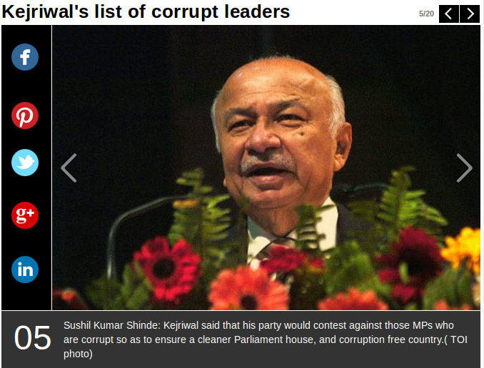 Kejriwal's list of corrupt leaders - Business Standard