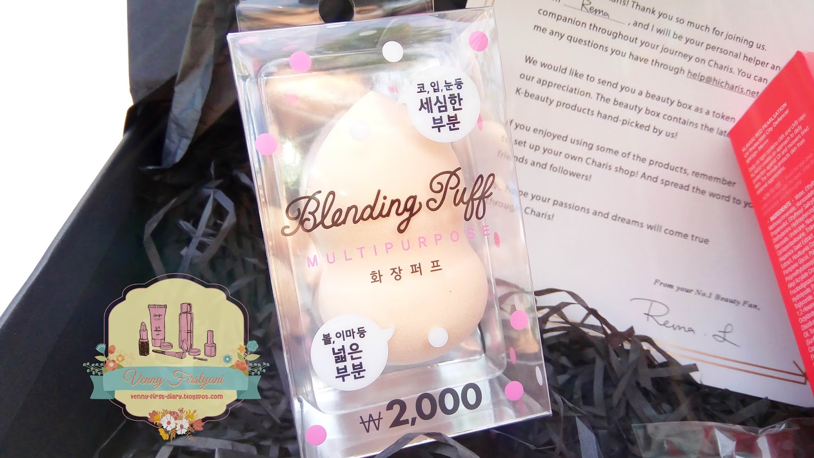 Unboxing Charis First Beauty Box and Review - Venny Firstyani