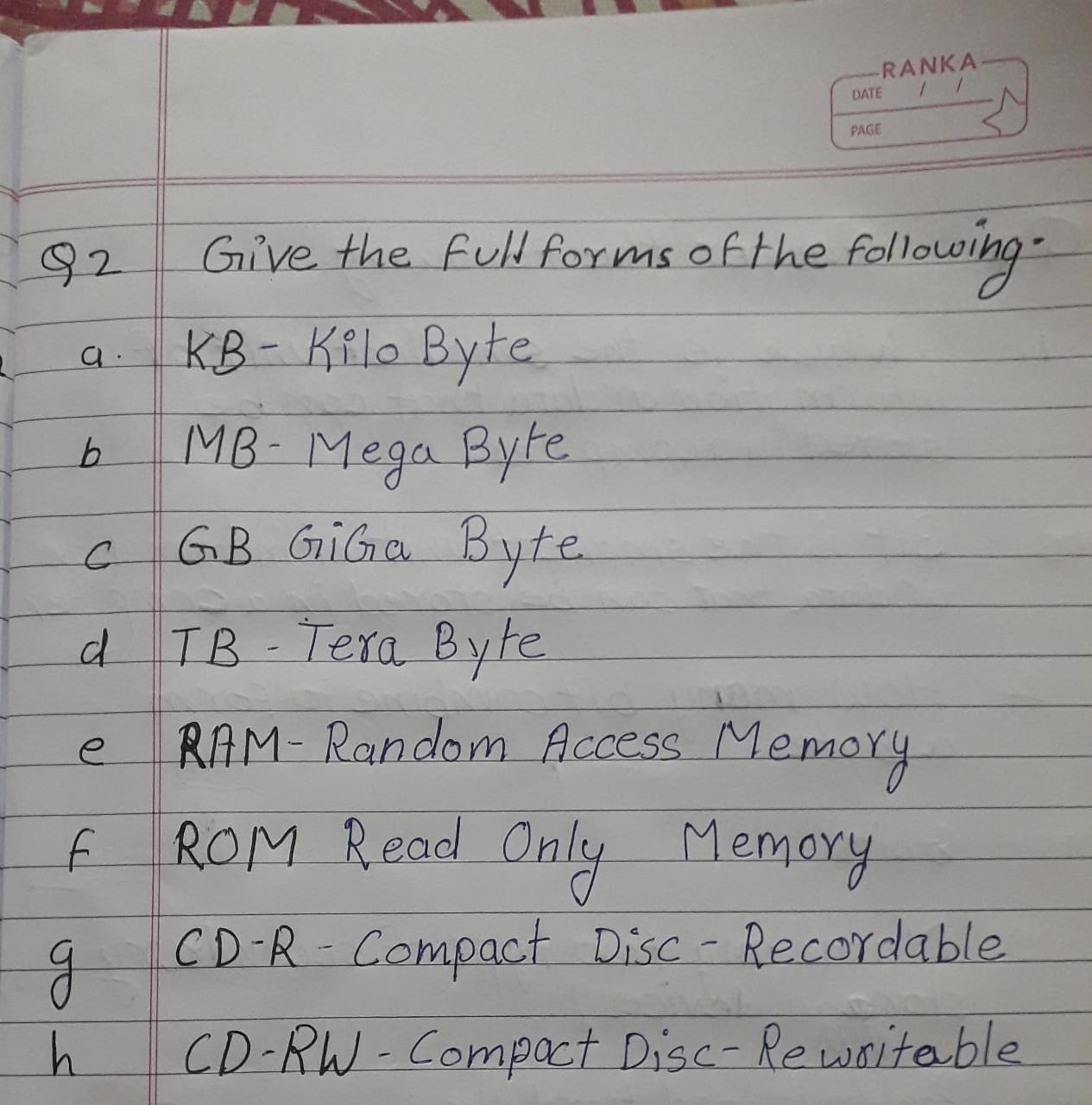 Ch 1: Computer Memory