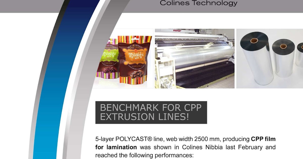 Hi-Tech International: Colines 5 Layer Polycast 2600mm CPP Film Line