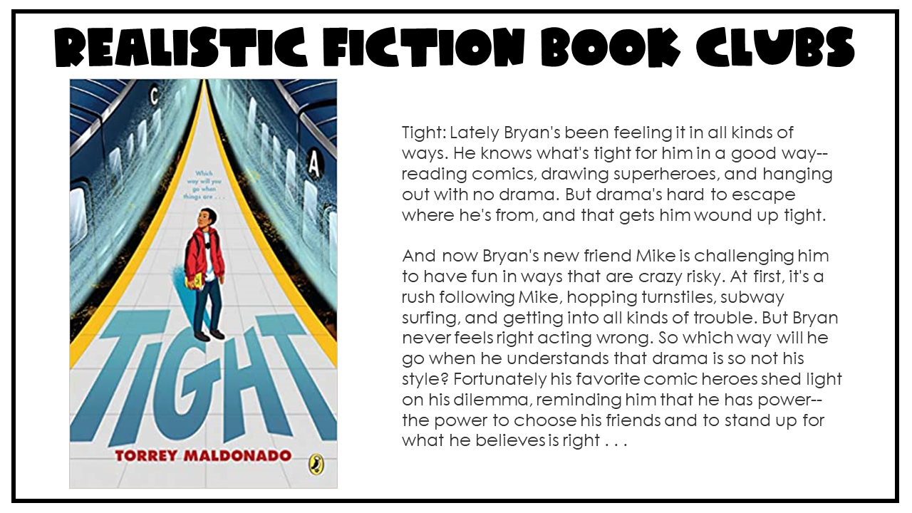 Realistic Fiction Book Club ~Getting Started - Teachers Who Read