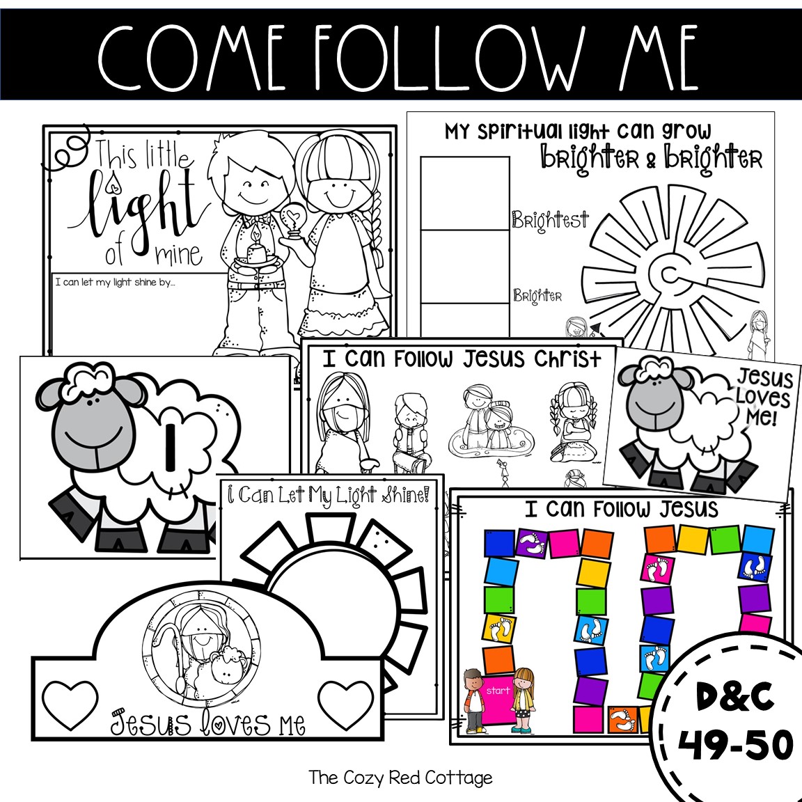The Cozy Red Cottage: Come Follow Me Activities: D&C 49-50