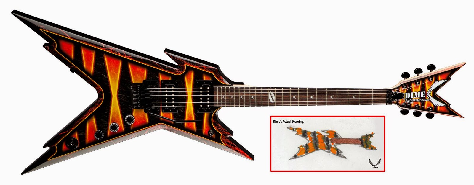 Pricebeat Music News and Reviews: Dean Razorback Dimebag Floyd ...