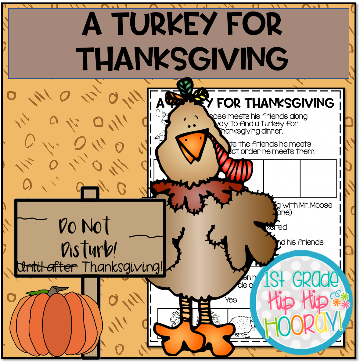 1st Grade Hip Hip Hooray!: Free Literacy Companion for A Turkey for ...