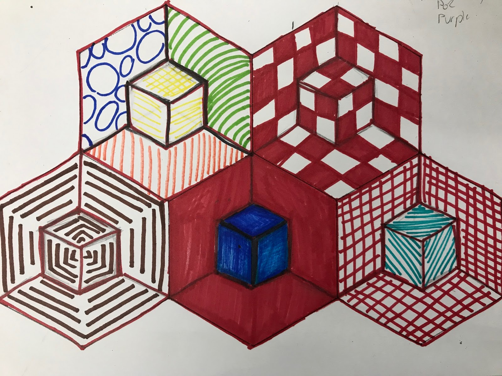 Mrs. Wille's Art Room: Op Art Cubes