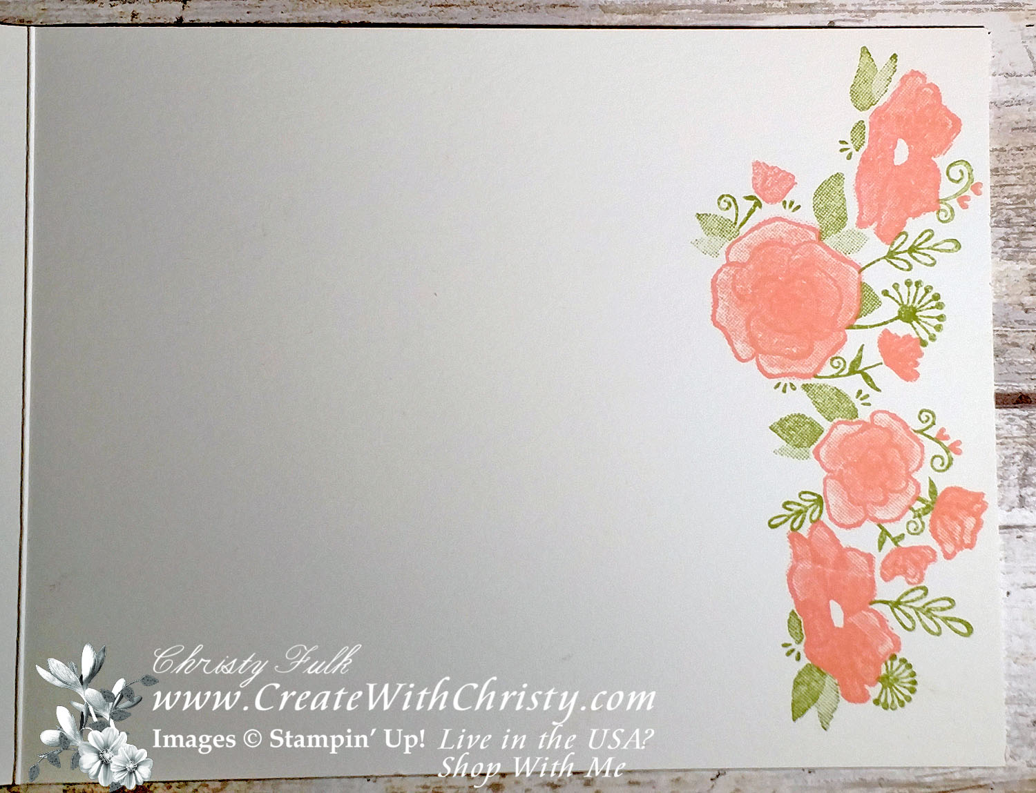 Forever Lovely Floral Trim Card & Video [Create With Christy]