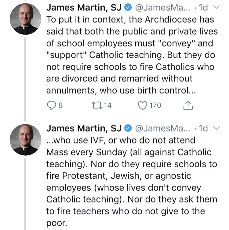 On This Rock: This is such sad teaching from Father James Martin, SJ