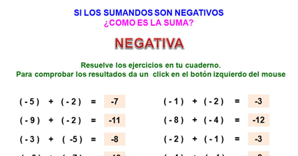 El Aula de las Oportunidades.: Suma de Números Enteros