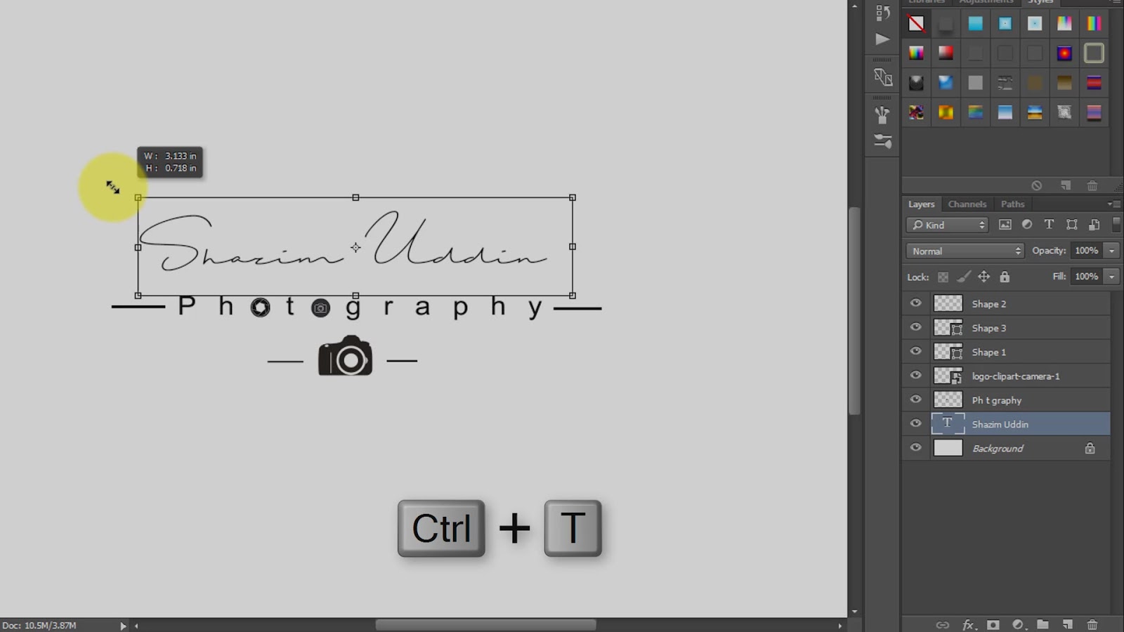 How to Create Own Signature Logo For Photography in Adobe Photoshop