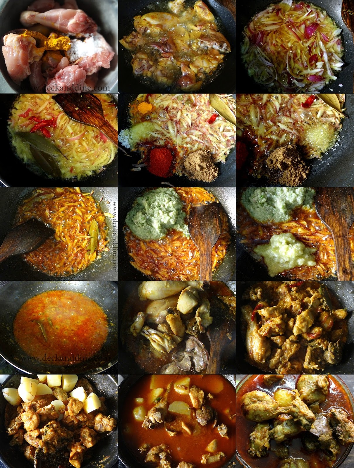 Kaancha Aam diye Murgi/ Chicken with raw mangoes: Recipe with Step by ...