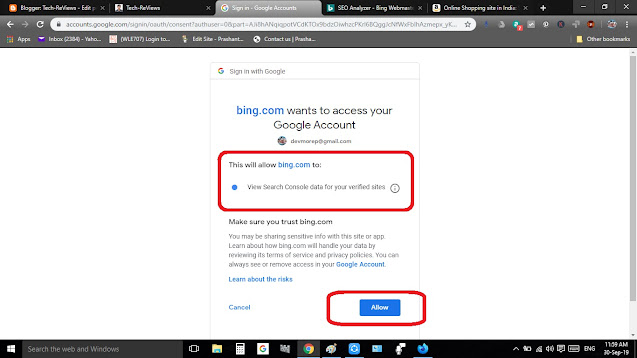 How to submit URL to Bing and yahoo?