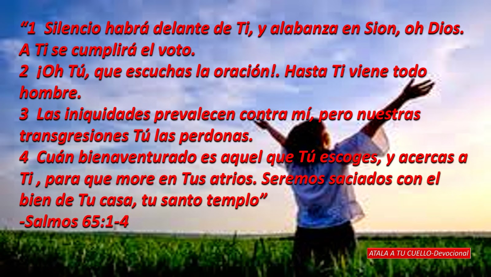 ATALA A TU CUELLO Devocional: Salmos 65