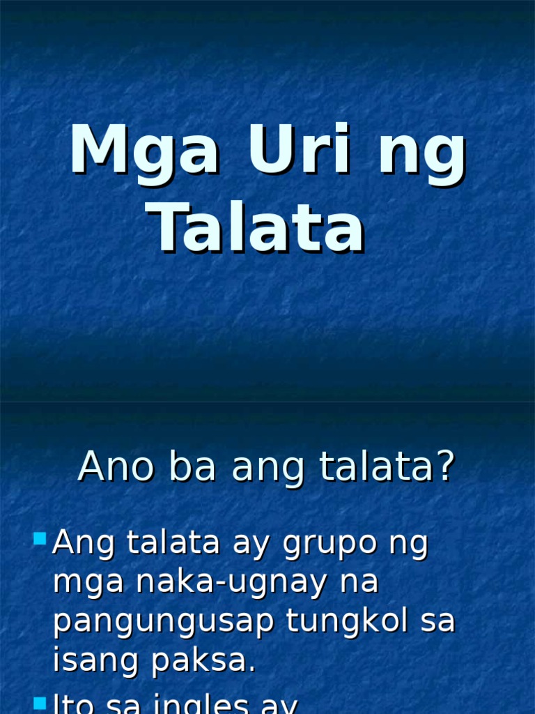 ano ang talata - philippin news collections ano ang talata - philippin news collections