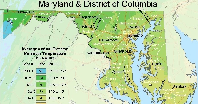 Farmers Know Best: District of Columbia USDA Plant Hardiness Zones Map