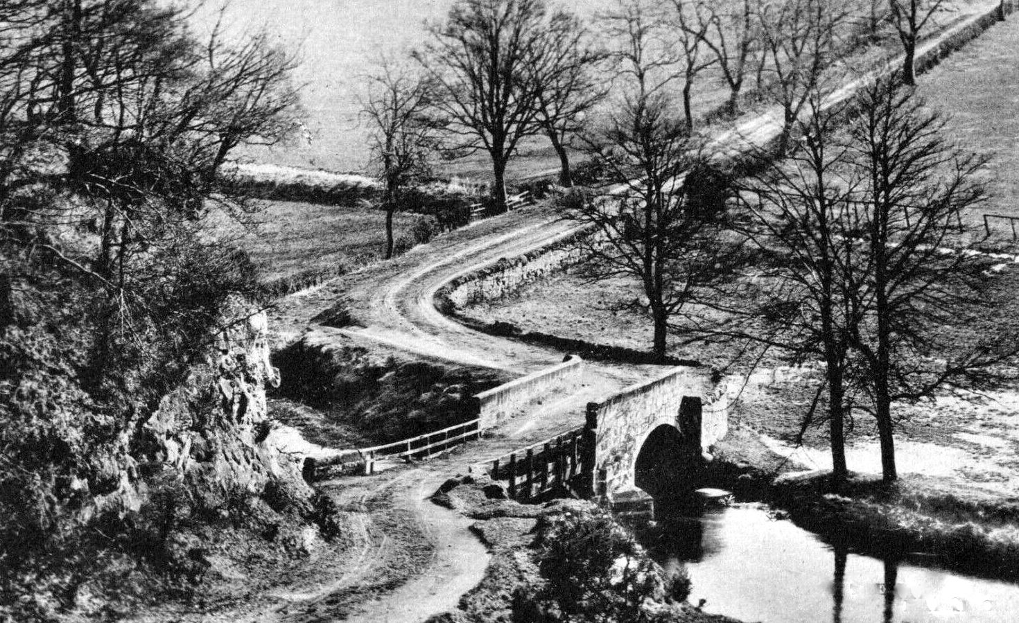 Tour Scotland: Old Photograph River Leven Markinch Fife Scotland