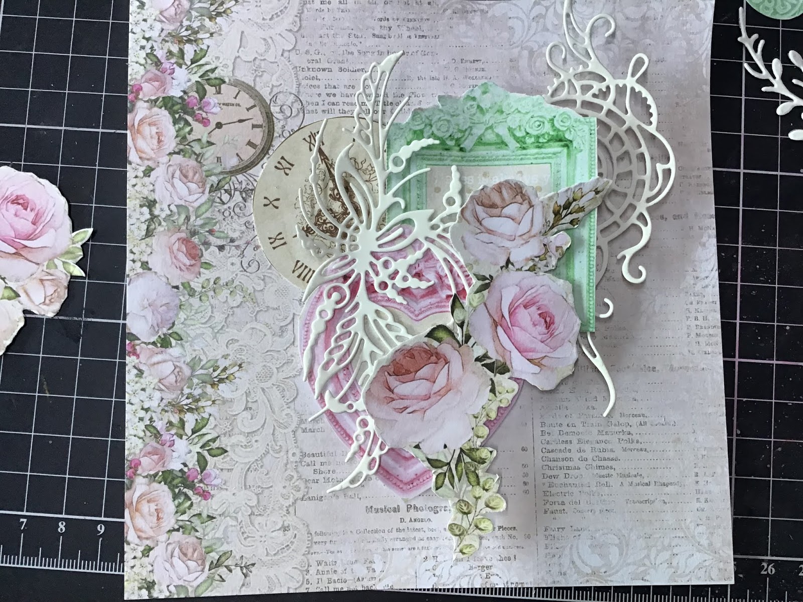 The Purple Magnolia Papercraft: Layer upon layer