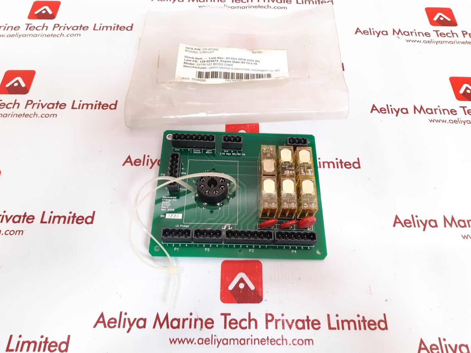 RECOVERED ENERGY B7200 PCB CARD - Aeliya Marine