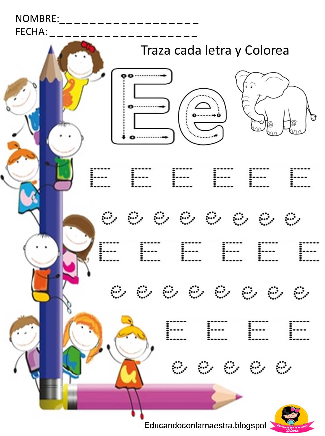 Educando con la Maestra: Las Vocales / Cuadernillo