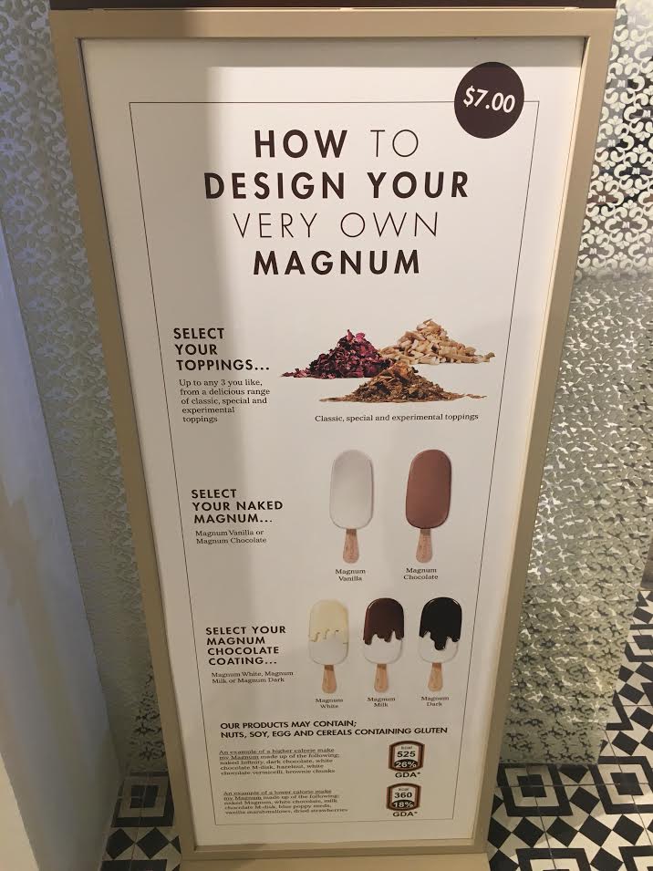 260 Days, No Repeats: To Do: Magnum Ice Cream Bar Pop Up Shop