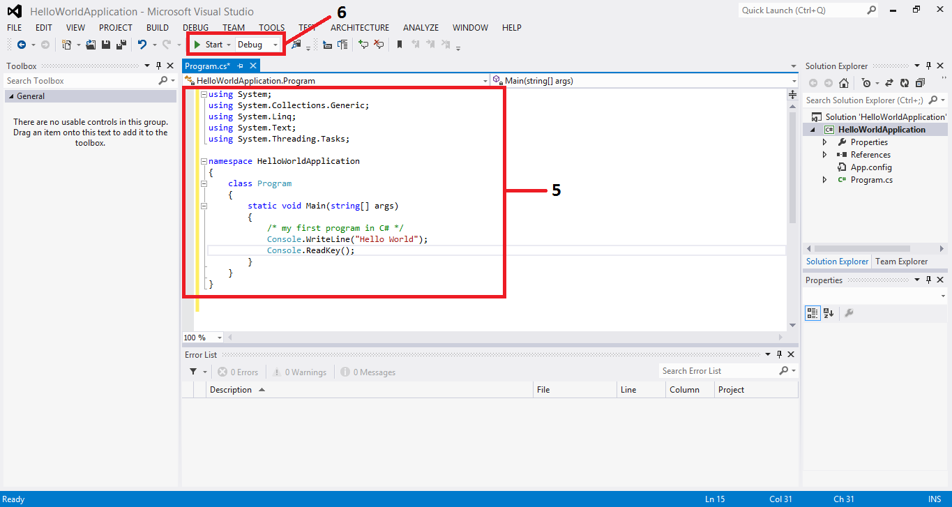 Compile dan Eksekusi C# Program - Tutorial Programming C#