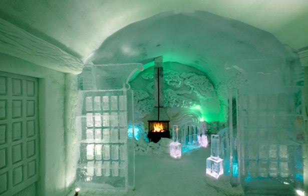 Photos: See this amazing ice hotel made entirely out of ice and snow ...