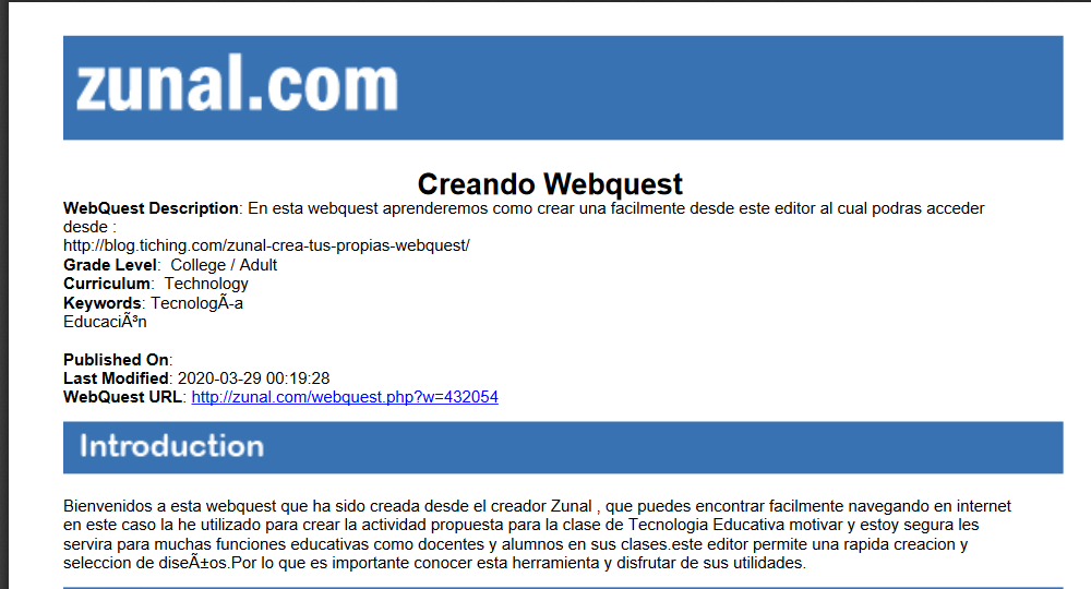 Webquest