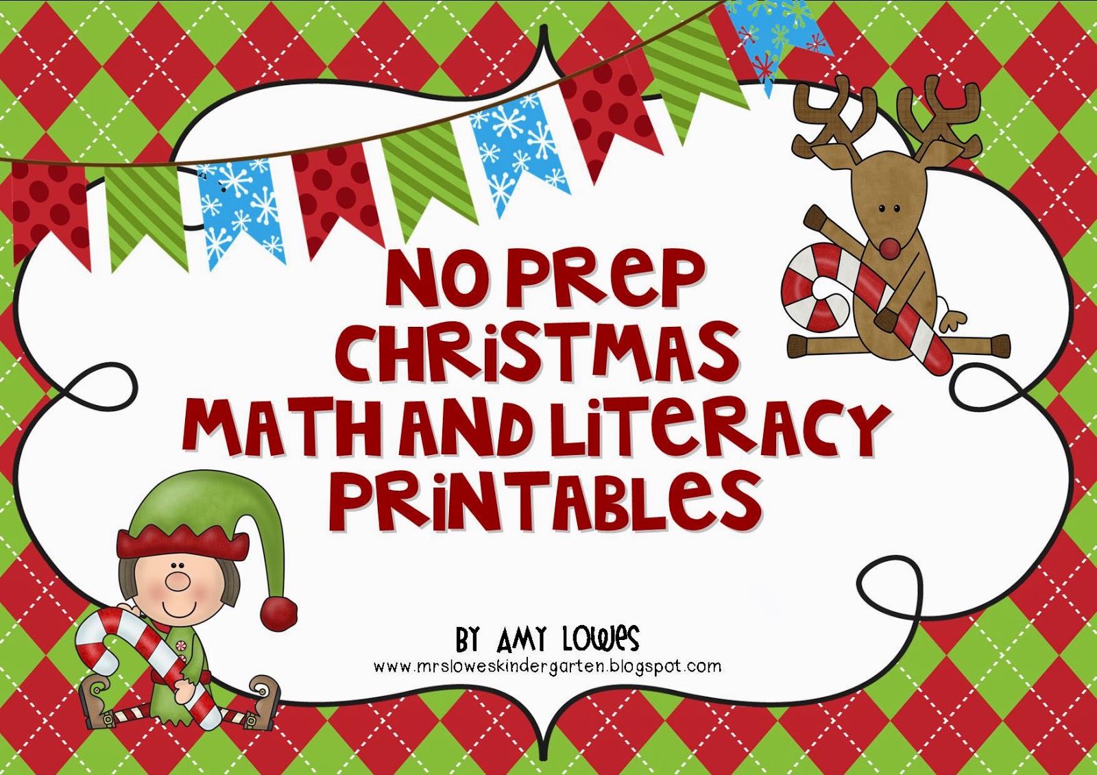 Mrs. Lowes' Kindergarten Korner: No Prep Christmas Math and Literacy ...