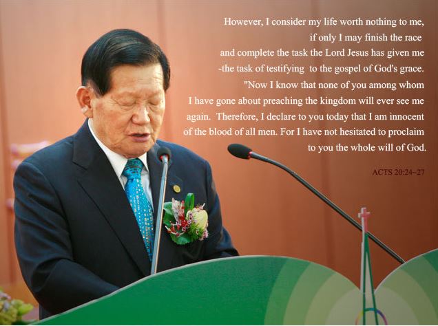Shincheonji Truth: Like Prayer, Shincheonji Chairman Man Hee Lee