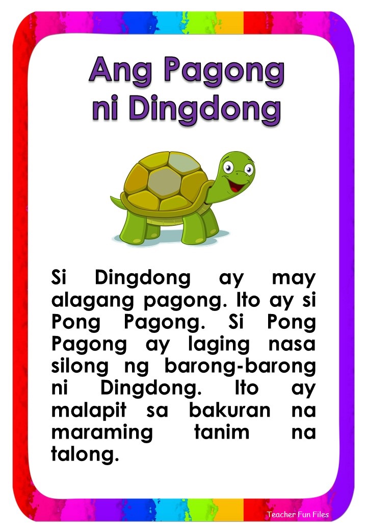 Teacher Fun Files: Tagalog Reading Passages 17
