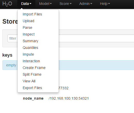 A Saucerful of Data: Machine Learning with H2O on Hadoop