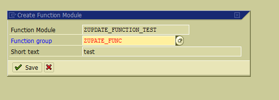 SAP Technical: How to create a update function module