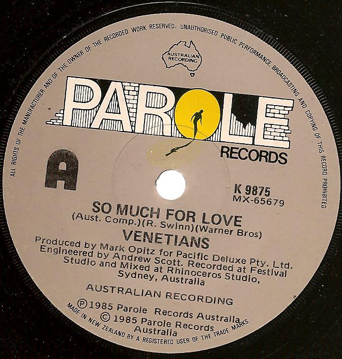 Top Ten Australian singles from 1960 - 2020: VENETIANS